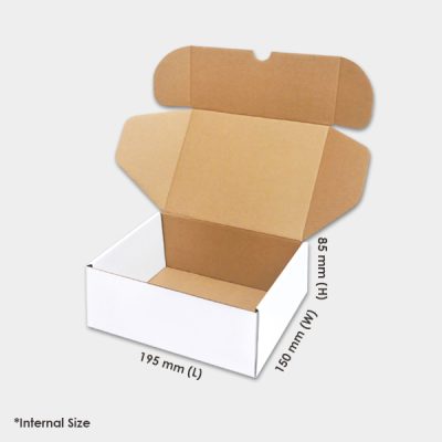 02 - BOXES - POSTAGE - WHITE - BOX2PAC - Malaysia Online Box Store