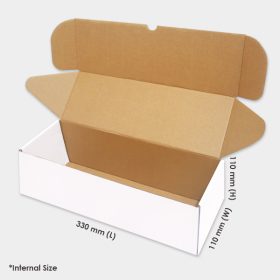 02 - BOXES - POSTAGE - WHITE - BOX2PAC - Malaysia Online Box Store