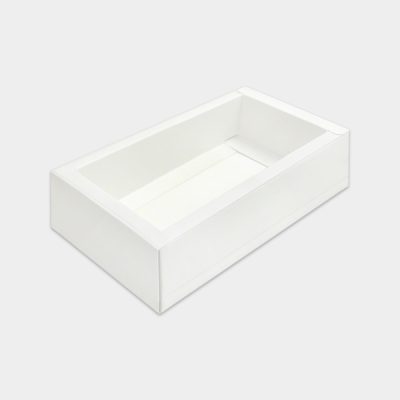 [ G2 ] CLEAR LID WHITE SLIDING GIFT BOX - 25PCS - BOX2PAC - Malaysia ...