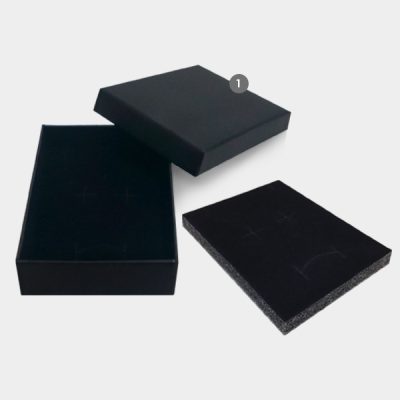 [ G1 ] KRAFT BLACK RIGID JEWELRY BOX - 12PCS - BOX2PAC - Malaysia ...