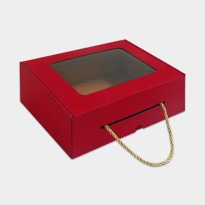 [ M-LARGE ] RED WINDOW STRING CARRY BOX - 10PCS - BOX2PAC - Malaysia ...