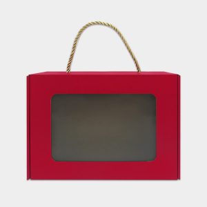 [ M-LARGE ] RED WINDOW STRING CARRY BOX - 10PCS - BOX2PAC - Malaysia ...