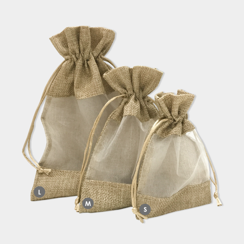 [ 10X14cm SMALL ] JUTE NATURAL POUCH - 25PCS - BOX2PAC - Malaysia ...