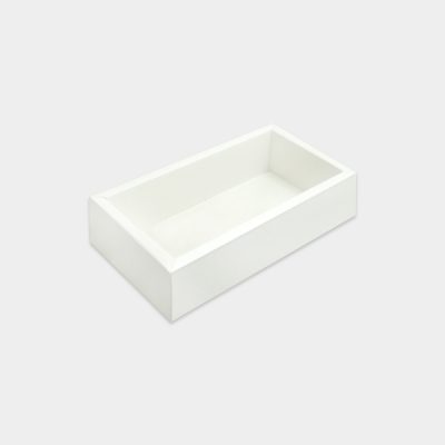 [ G2 ] CLEAR LID SHORT WHITE SLIDING GIFT BOX - 25PCS - BOX2PAC ...
