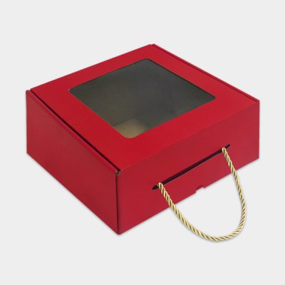 [ G3 ] SQUARE RED WINDOW STRING CARRY BOX - 10PCS - BOX2PAC - Malaysia ...