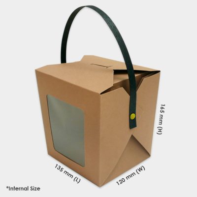 [ WINDOW KRAFT ] TAPERED GIFT BOX WITH PORTABLE HANDLE - 10PCS ...