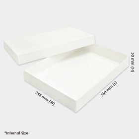 [ M-LARGE RECTANGLE ] WHITE PREMIER GIFT BOX - PACK OF 10 - BOX2PAC ...