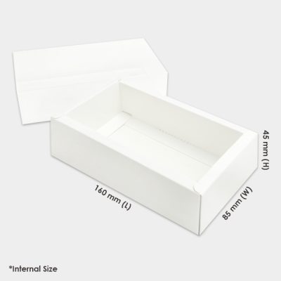 [ G2 ] CLEAR LID WHITE SLIDING GIFT BOX - 25PCS - BOX2PAC - Malaysia ...