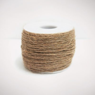 [ THIN ] NATURAL JUTE THREAD - 100M - BOX2PAC - Malaysia Online Box Store