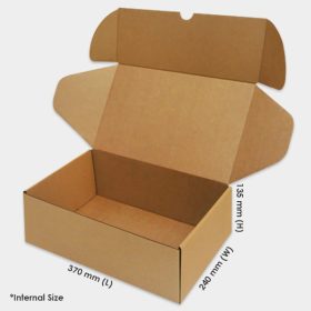 [370mm] KRAFT DIE CUT - 10PCS - BOX2PAC - Malaysia Online Box Store