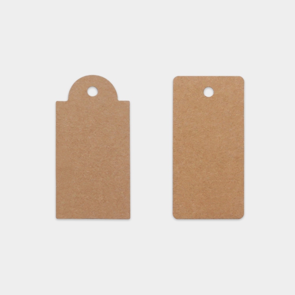 [ 3X6cm ] KRAFT GIFT TAG - 50PCS - BOX2PAC - Malaysia Online Box Store