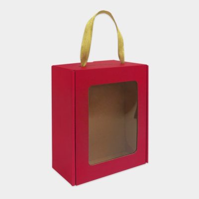 [ G3 ] MIDI RED WINDOW STRING CARRY BOX - PORTRAIT - 10PCS - BOX2PAC ...