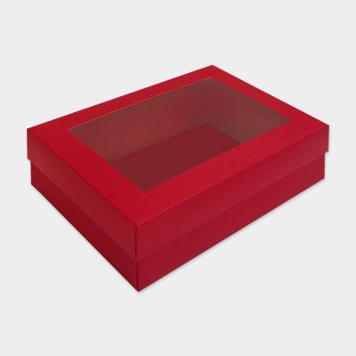 [ G2 ] WINDOW A4 TALL RED PREMIER GIFT BOX - PACK OF 10 - BOX2PAC ...