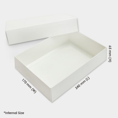 [ G2 ] SMALL A5 WHITE PREMIER GIFT BOX - PACK OF 10 - BOX2PAC ...