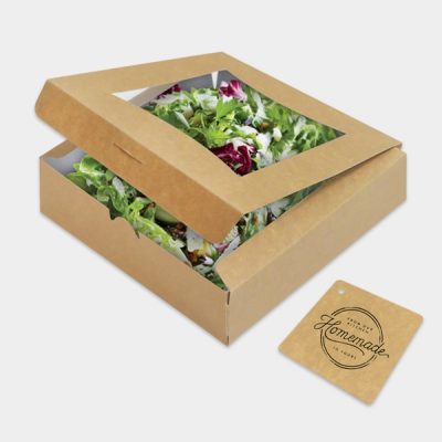 [ WINDOW ] KRAFT PAPER DELI BOX - SQUARE - 25PCS - BOX2PAC - Malaysia ...