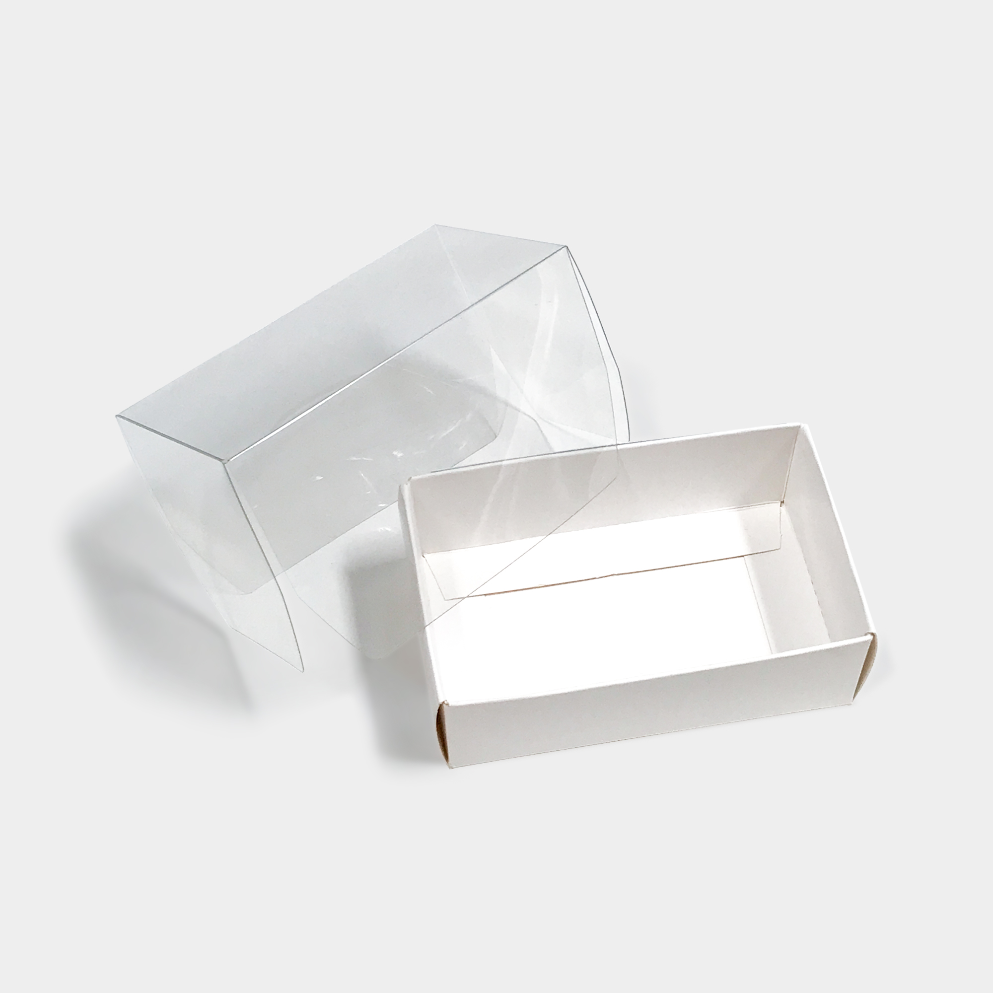 [ TALL CLEAR LID ] MINI RECTANGLE WHITE GIFT BOX - 25PCS - BOX2PAC ...