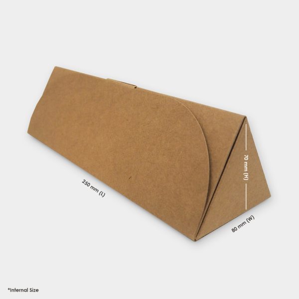 [ G2 ] KRAFT TRIANGLE PAPER BOX - 25PCS - BOX2PAC - Malaysia Online Box ...
