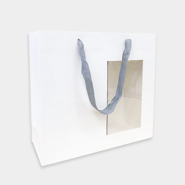 [ WINDOW ] WHITE CARRY BOX BAG WITH DIVIDER - 10PCS - BOX2PAC ...