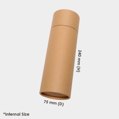 [ G2 ] KRAFT ROUND CYLINDER PAPER TUBE - 10PCS - BOX2PAC - Malaysia Online Box Store
