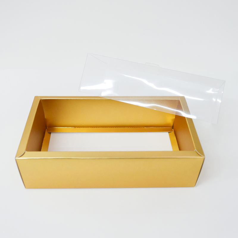 [ G2 ] RECTANGLE GOLD CLEAR LID GIFT BOX - 25 PCS - BOX2PAC - Malaysia ...