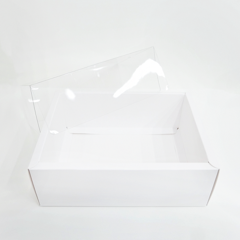 [ G2 ] RECTANGLE WHITE CLEAR LID GIFT BOX - 10 PCS - BOX2PAC - Malaysia ...