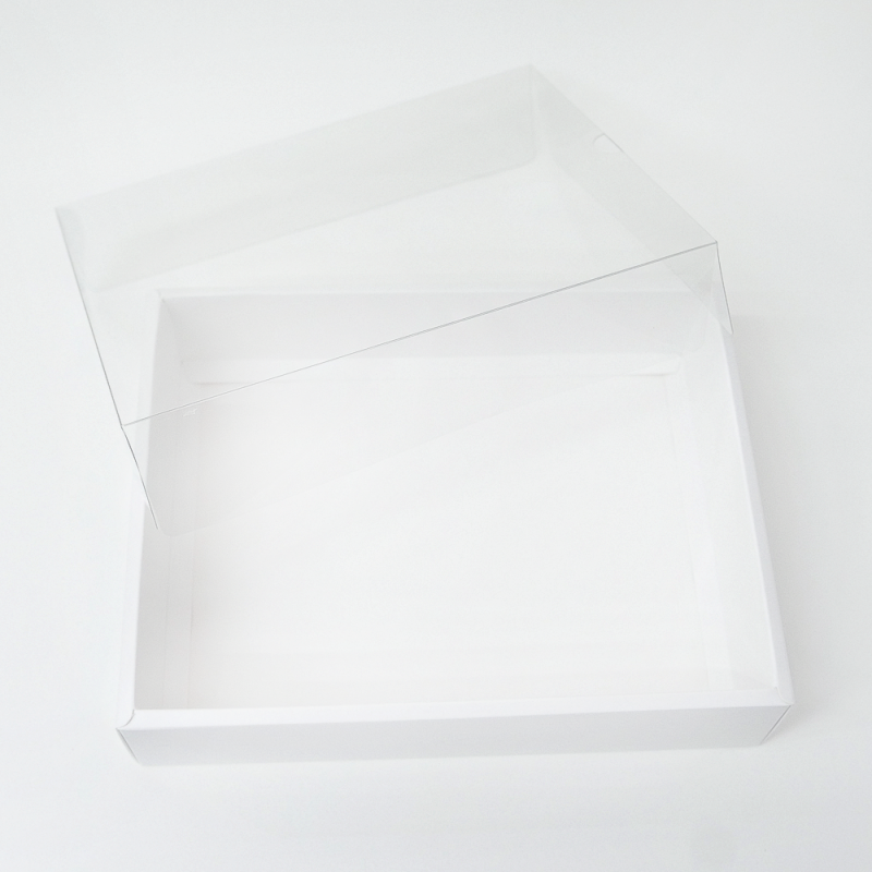 [ G2 ] RECTANGLE WHITE CLEAR LID GIFT BOX - 10 PCS - BOX2PAC - Malaysia ...