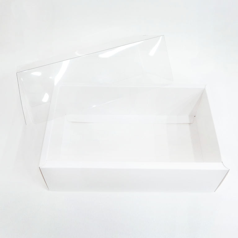 [ G2 ] RECTANGLE WHITE CLEAR LID GIFT BOX - 10 PCS - BOX2PAC - Malaysia ...