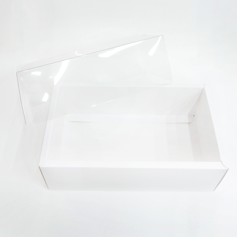 [ G2 ] RECTANGLE WHITE CLEAR LID GIFT BOX - 10 PCS - BOX2PAC - Malaysia ...
