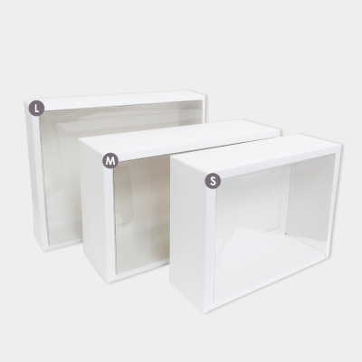 [ G2 ] RECTANGLE WHITE CLEAR LID GIFT BOX - 10 PCS - BOX2PAC - Malaysia ...