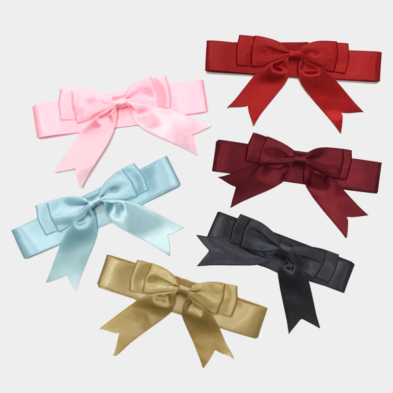 [ BOW ] SATIN RIBBON PRE-TIED BOW - 5PCS / PKT - BOX2PAC - Malaysia ...