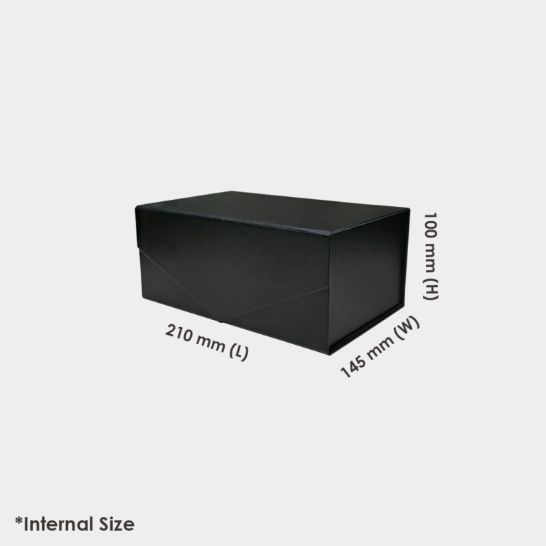 [ G3 ] CLASSIC MATTE BLACK COLLAPSIBLE MAGNETIC LID GIFT BOX *minimum ...