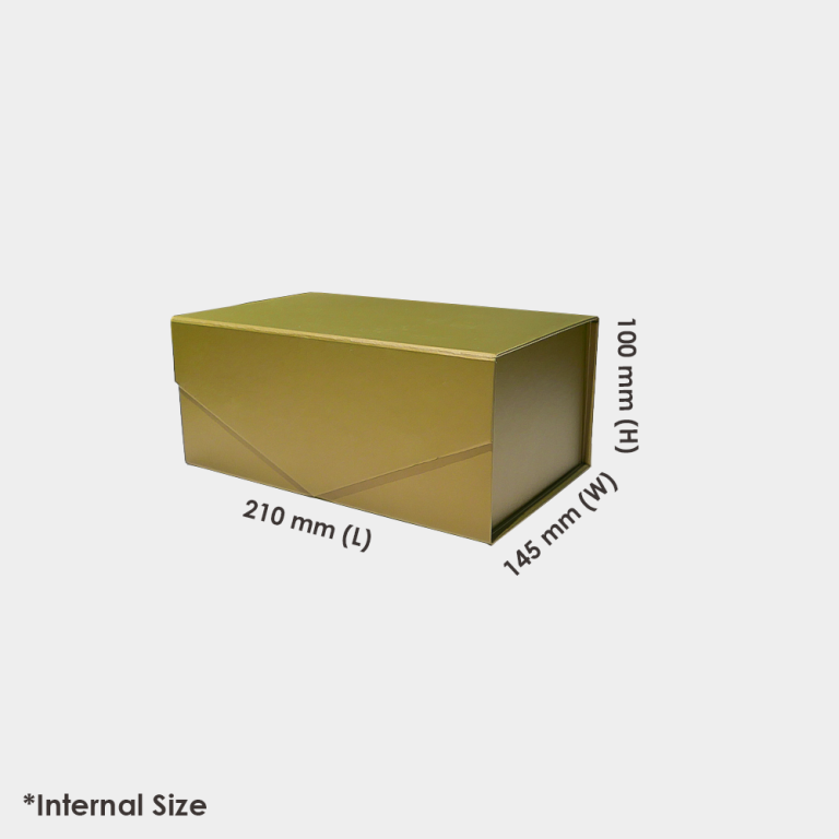 [ G3 ] CLASSIC MATTE GOLD COLLAPSIBLE MAGNETIC LID GIFT BOX *minimum ...
