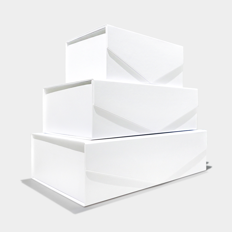 [ G3 ] CLASSIC MATTE WHITE COLLAPSIBLE MAGNETIC LID GIFT BOX *minimum ...