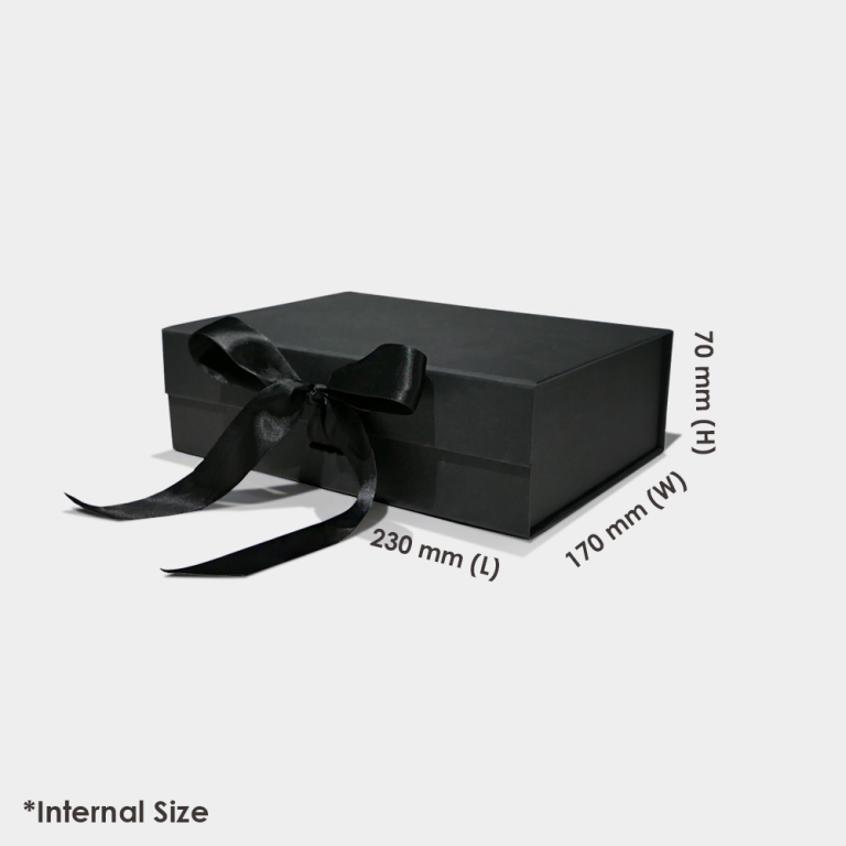 [ G3 ] IDEAL BLACK COLLAPSIBLE MAGNETIC LID GIFT BOX *minimum 2pcs ...