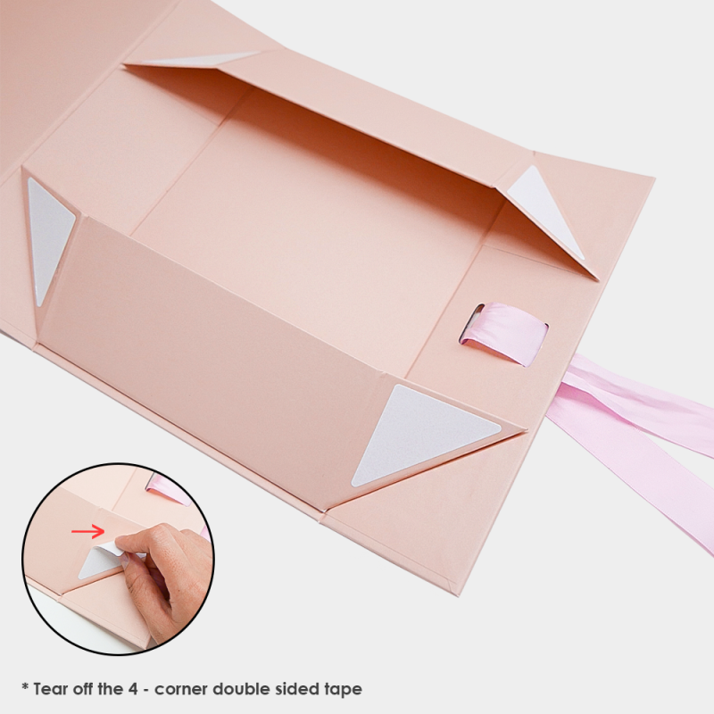 [ G3 ] IDEAL PINK COLLAPSIBLE MAGNETIC LID GIFT BOX *minimum 2pcs ...