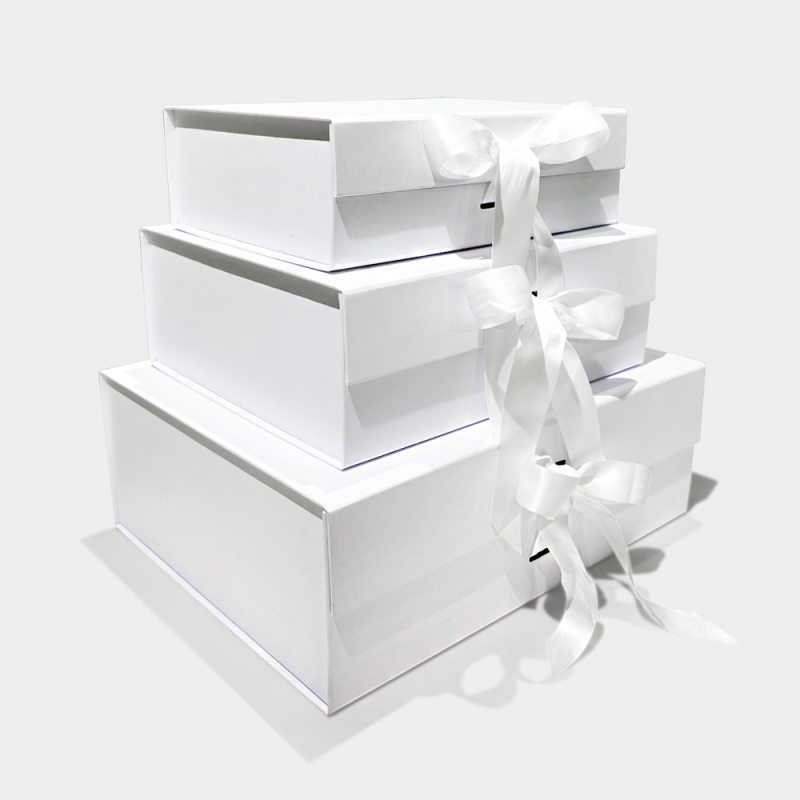 [ G3 ] IDEAL WHITE COLLAPSIBLE MAGNETIC LID GIFT BOX *minimum 2pcs ...