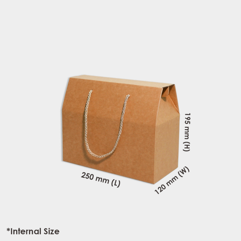 [ G4 ] KRAFT HAMPER BOX WITH STRING - 10PCS - BOX2PAC - Malaysia Online ...