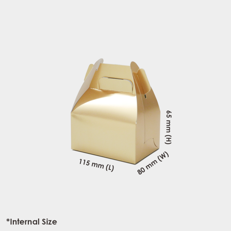 [ METALLIC ] GOLD / SILVER / ROSE GOLD GABLE GIFT BOX - 25PCS - BOX2PAC ...