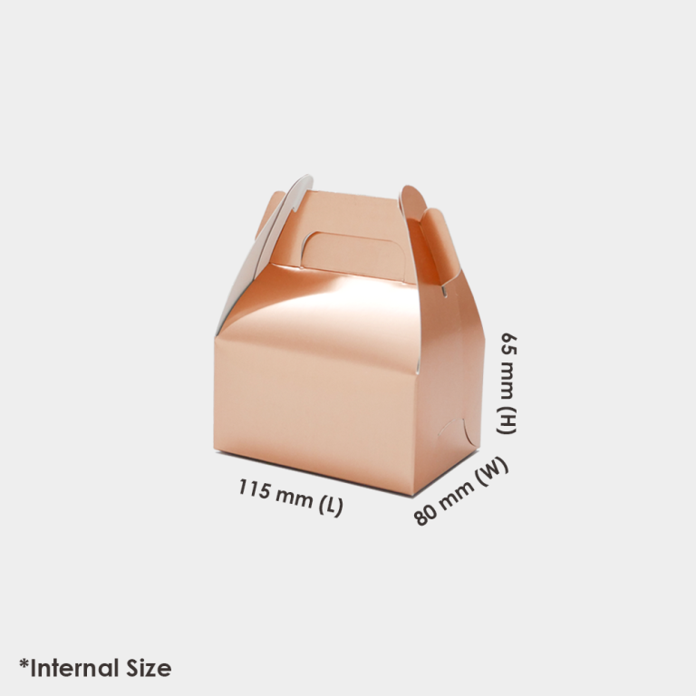 [ METALLIC ] GOLD / SILVER / ROSE GOLD GABLE GIFT BOX - 25PCS - BOX2PAC ...