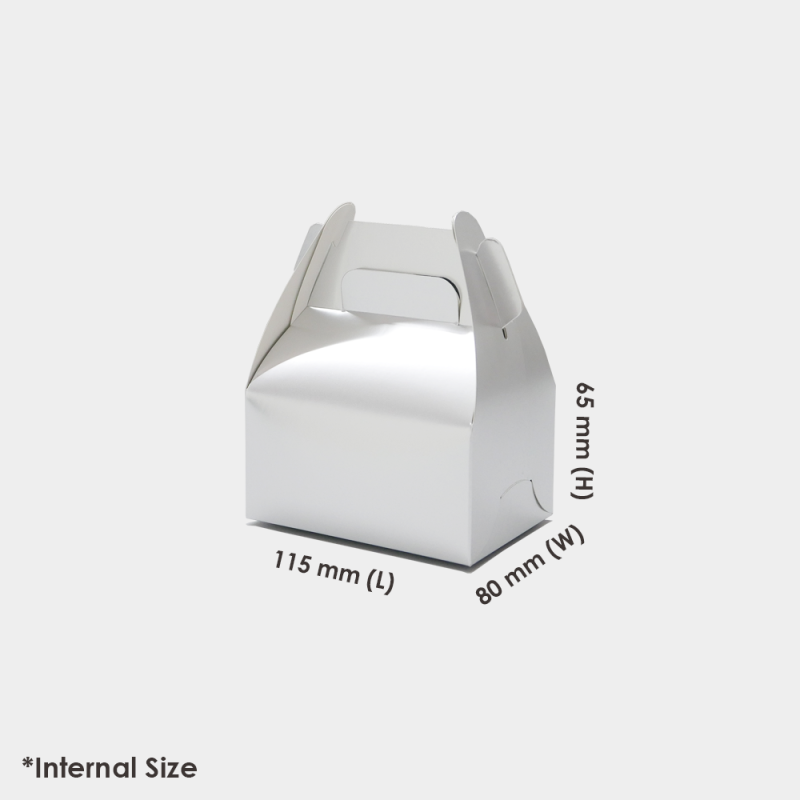 [ METALLIC ] GOLD / SILVER / ROSE GOLD GABLE GIFT BOX - 25PCS - BOX2PAC ...