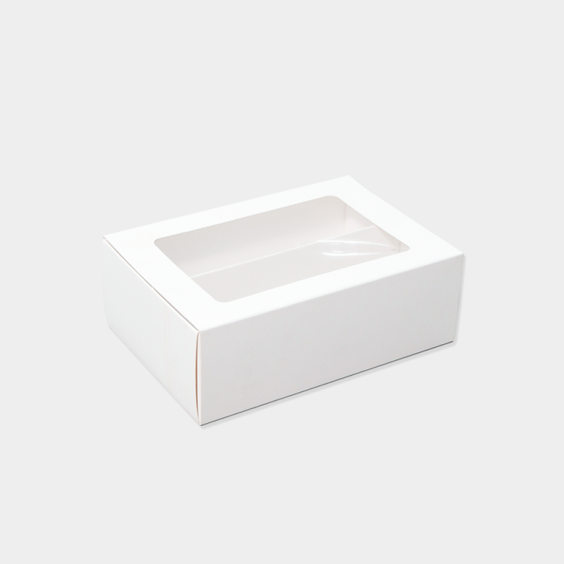 [ G3 ] WINDOW WHITE SLIDING GIFT BOX WITH DIVIDER - 25 PCS - BOX2PAC ...