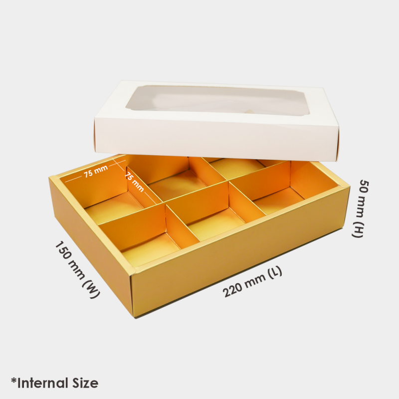 [ WINDOW ] WHITE GOLD 2-PC DIVIDER BOX - 25PCS - BOX2PAC - Malaysia ...