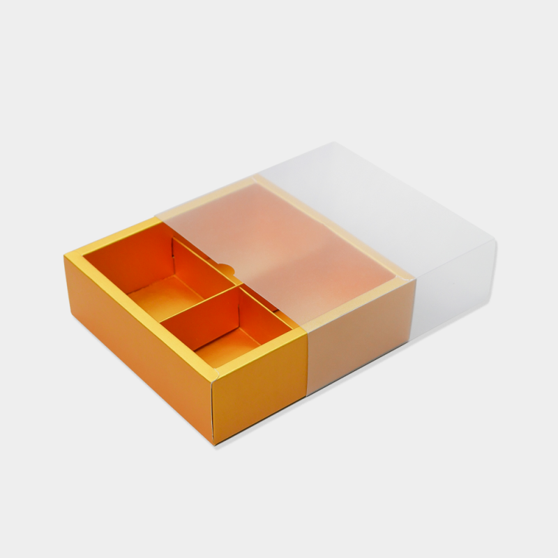 [ G2 ] CLEAR LID GOLD DIVIDER GIFT BOX - SQUARE - 25PCS - BOX2PAC ...