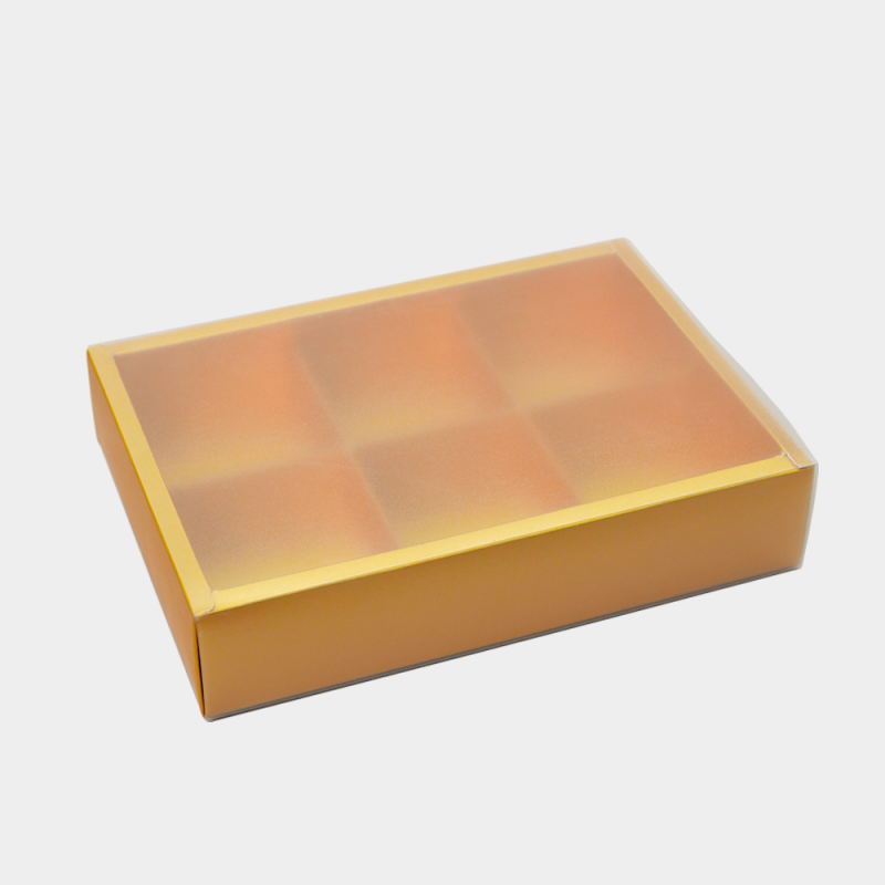 [ G2 ] CLEAR LID GOLD DIVIDER GIFT BOX - RECTANGLE - 25PCS - BOX2PAC ...