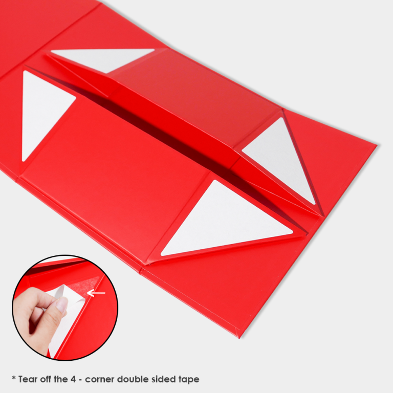 [ G3 ] CLASSIC MATTE RED COLLAPSIBLE MAGNETIC LID GIFT BOX *minimum ...