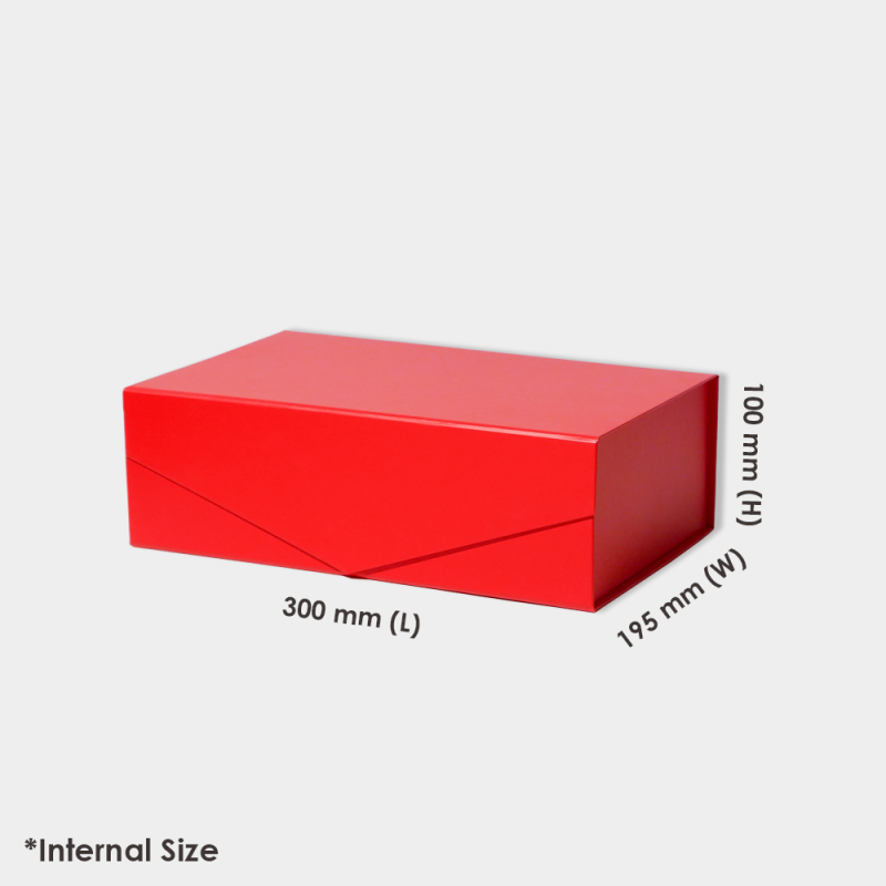 [ G3 ] CLASSIC MATTE RED COLLAPSIBLE MAGNETIC LID GIFT BOX *minimum ...