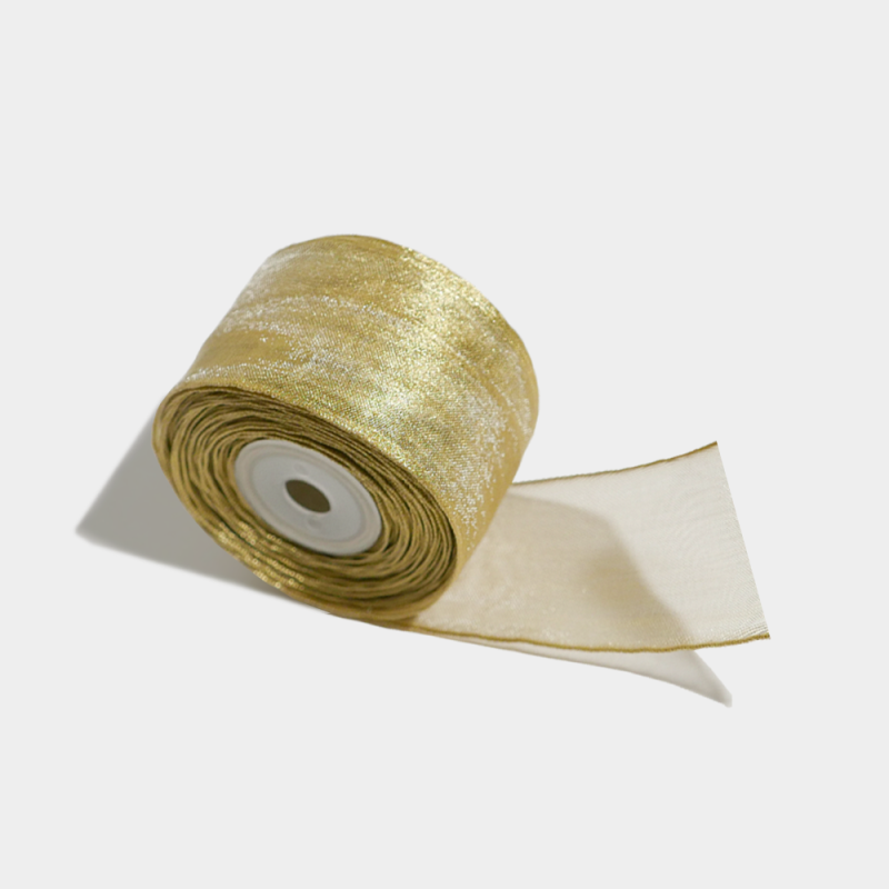[ RIBBON ] GOLDEN SHEER ORGANZA RIBBON - 10 METERS - BOX2PAC - Malaysia ...